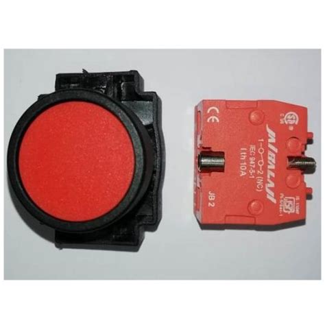 Flat Push Button With Element NC Type Flat Push Button