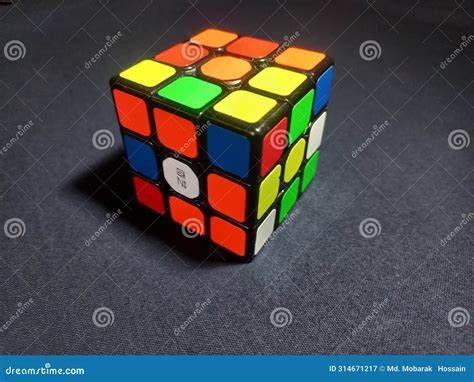 Rubik S Cube On A Black Background Side View Editorial Photography Image Of 39aph39 Logic