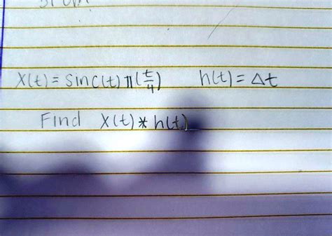 Find The Convolution By Definition No Fourier Transforms Please Me Legible
