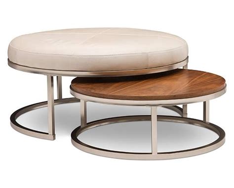 Round Coffee Table With Ottomans Underneath Librada Collado