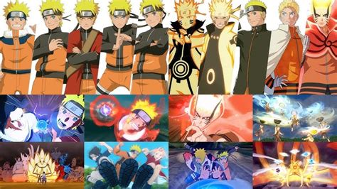 Uzumaki Naruto Characters Evolution Formsall Jutsu Naruto Shippuden