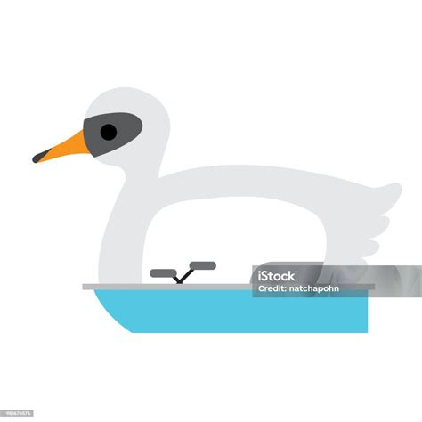 패 들 보트 교통 만화 캐릭터 측면 보기 벡터 일러스트 레이 션 페달에 대한 스톡 벡터 아트 및 기타 이미지 페달 항해 선박 페달 보트 Istock