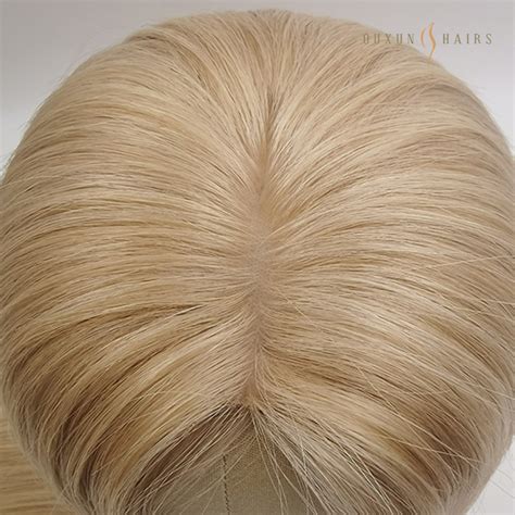 China Oxts01 Large Volume 4×4 Handtied Silk Base Hair Topper With Open