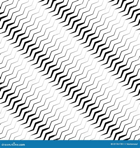Wavy Diagonal Parallel Lines Seamless Repeatable Monochrome Pa Stock Vector Illustration Of