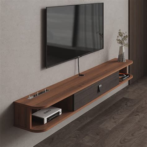 Pmnianhua Floating Tv Shelf 47 Wall Mounted Tv Stand Floating Tv Console Media Entertainment