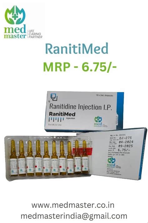 Ranitidine Injection Ranitimed 50 Mg At ₹ 675piece In Panchkula
