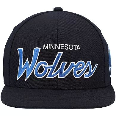 Mens Mitchell And Ness Black Minnesota Timberwolves Hardwood Classics