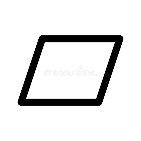 Parallelogram Outline Stock Illustrations 526 Parallelogram Outline