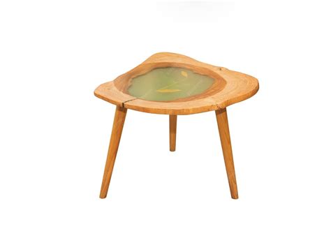 Premium Photo Epoxy Table With Painted Plant On Table Top Interior