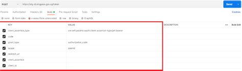 Singpass Login Guide Steps To Test Your Token Endpoint Connection Partner Support Center