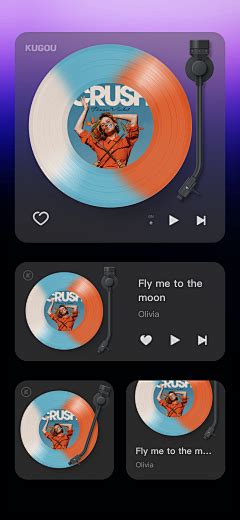 音乐播放器 花瓣 采集