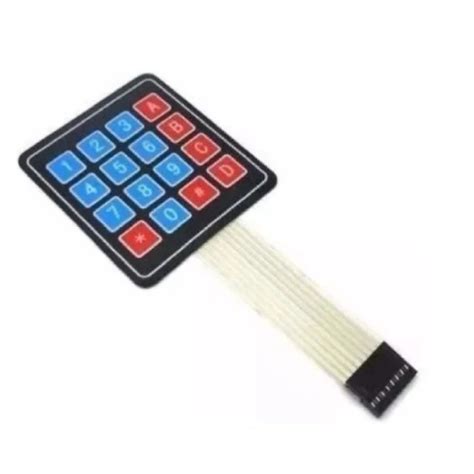 Arduino Teclado De Membrana Matricial 4x4 16 Teclas Ref 15 Shopee Brasil