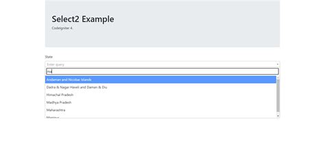 Codeigniter4 Select2 Server Side Example Infovistar