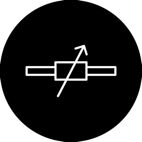 Variable Resistor Design Line Circle Inverted 65583506 Vector Art At Vecteezy