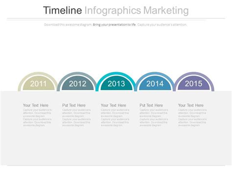 Sequential Years Timeline For Business Planning Powerpoint Slides