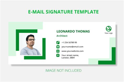 Green Email Signature Template Graphic By Dhipwise · Creative Fabrica