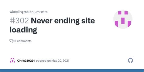 Never Ending Site Loading · Issue 302 · Wkeelingselenium Wire · Github