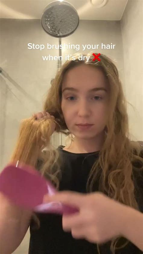 How To Brush Wavy Curly Hair Wavy Curly Hair Hair Curly Hair Styles