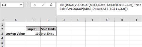 Using Vlookup And Isna Functions To Find Matching Values In Different