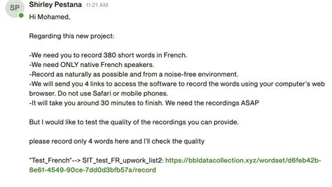 This Will Be My First Job With Upwork And The Announcer Sent Me A Link