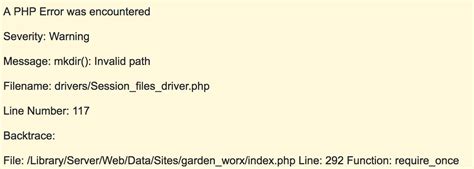 mkdir invalid sess save path codeigniter on directadmin basezap
