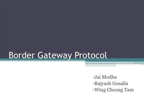 PPT Border Gateway Protocol PowerPoint Presentation Free Download ID 2785531