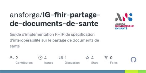 GitHub ansforge IG fhir partage de documents de sante Guide d implémentation FHIR de