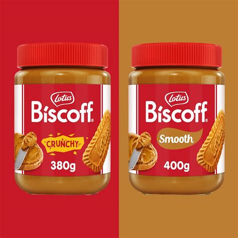 Lotus Biscoff Spread Pack Of 2 Smooth X1 400g And Crunchy X1 380g
