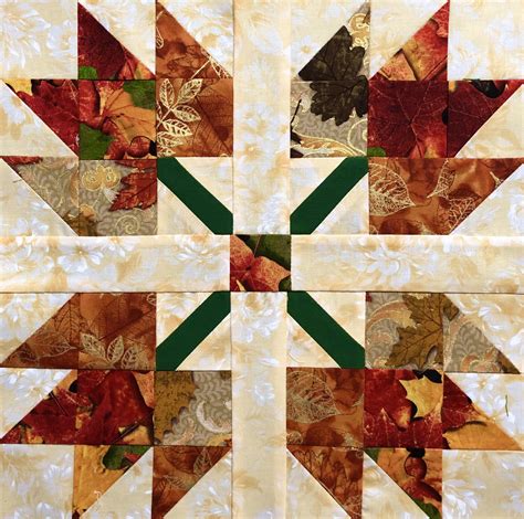 Autumn Leaf Quilt Block Sewing Pattern By Blhandmade