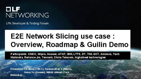 E E Network Slicing Use Case Overview