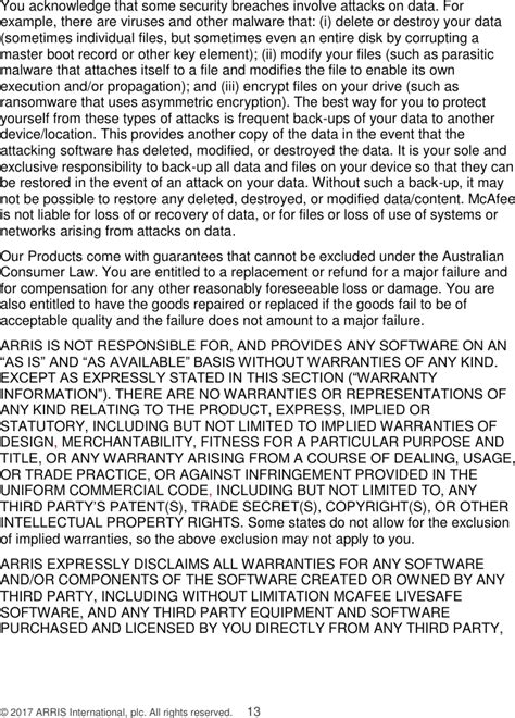 Arris Sbg Sbg User Manual Arris Retail Devices Slwsr Card