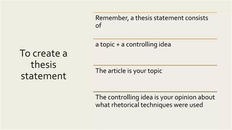 Rhetorical Analysis Thesis Statements Eng 102 Pptx