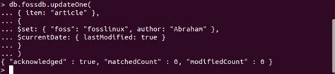How To Update Existing Documents In Mongodb Foss Linux