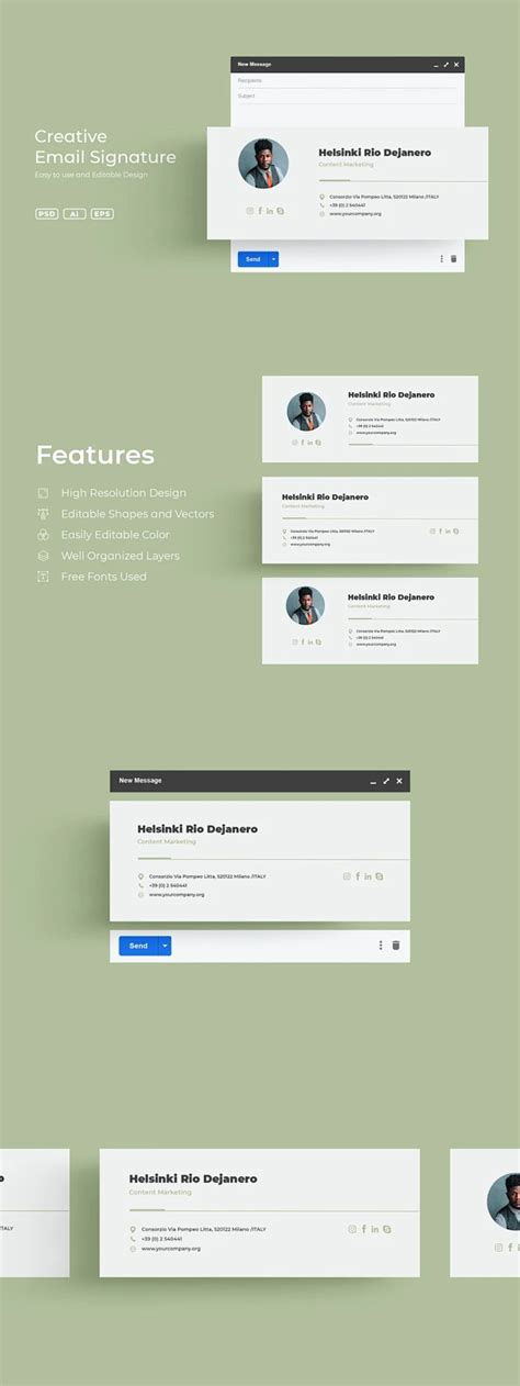 电子邮件 电子 邮件 签名 设计素材 花瓣网