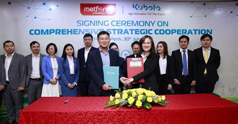 ការចុះហត្ថលេខាលើភាពជាដៃគូយុទ្ធសាស្ត្ររវាង Metfone និង Kubota មានគោលបំណងអភិវឌ្ឍន៍មនុស្ស — Cambonomist