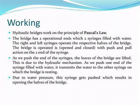 Hydraulic Bridge Try Pptx