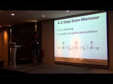 Conference Talks Talk Cryptanalysis Of Round Reduced Led From Theiacr Class Central