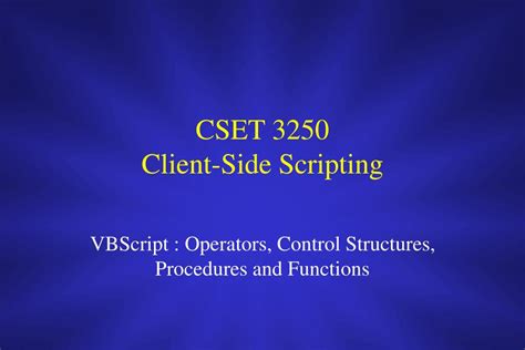 Ppt Cset 3250 Client Side Scripting Powerpoint Presentation Free