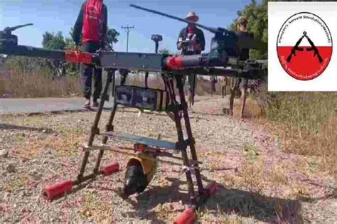 ဝက်လက်မြို့နယ်၊ ရှိန်းမကားရဲစခန်းကို ဒရုန်း၊ လက်နက်ကြီးများဖြင့် ဗုံးက