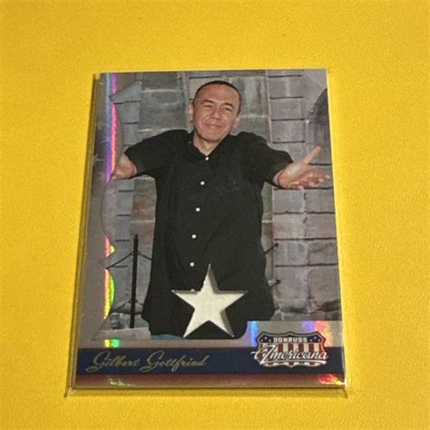Gilbert Gottfried 2007 Donruss Americana 37 Star Relic Holo 2100 Ebay