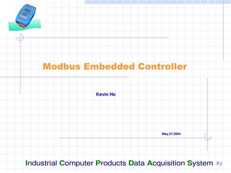 Ppt Modbus Embedded Controller Powerpoint Presentation Free Download Id 1727321