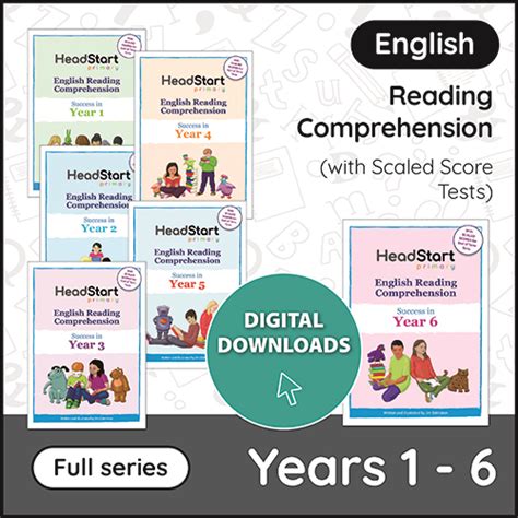 English Reading Comprehension With Scaled Score Tests Years 1 To 6 Worksheets Library