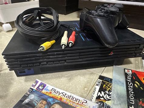 Faulty Disk Reader Ps2 With One Controller And Games Video Gaming Video Game Consoles