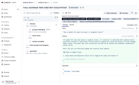 Llm Observability And Application Tracing Open Source Langfuse