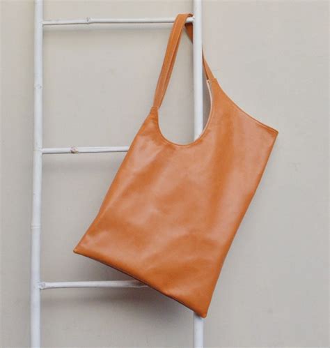 Mia Rectangular Tote Bag Leather Rectangular Tote Bag Etsy