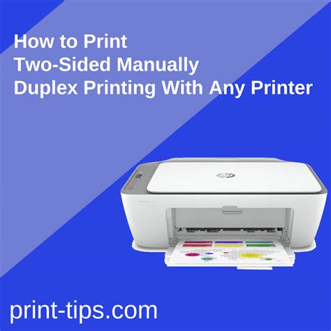 How To Print Two Sided Manually Duplex Printing With Any Printer