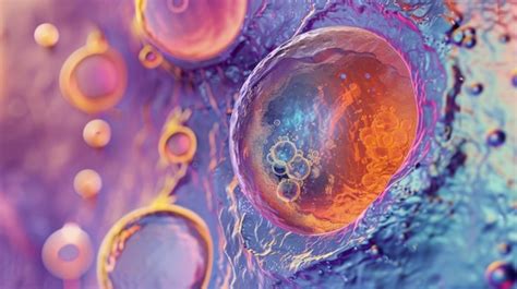 Premium Photo Microscopic Image Of An Egg Cell From A Different