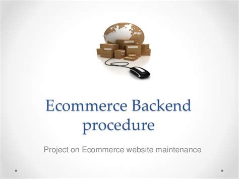 Ecommerce Backend Process