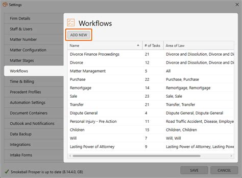 Create And Apply Workflows Smokeball Support Hub