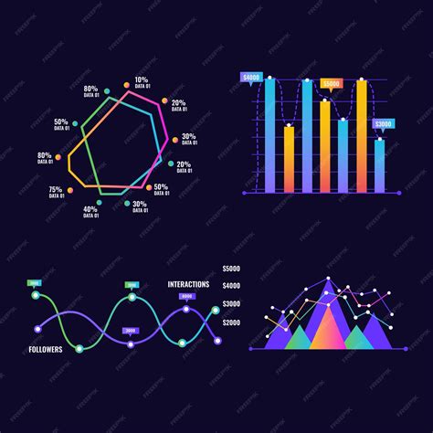 Premium Vector Seo Data Visualization Elements